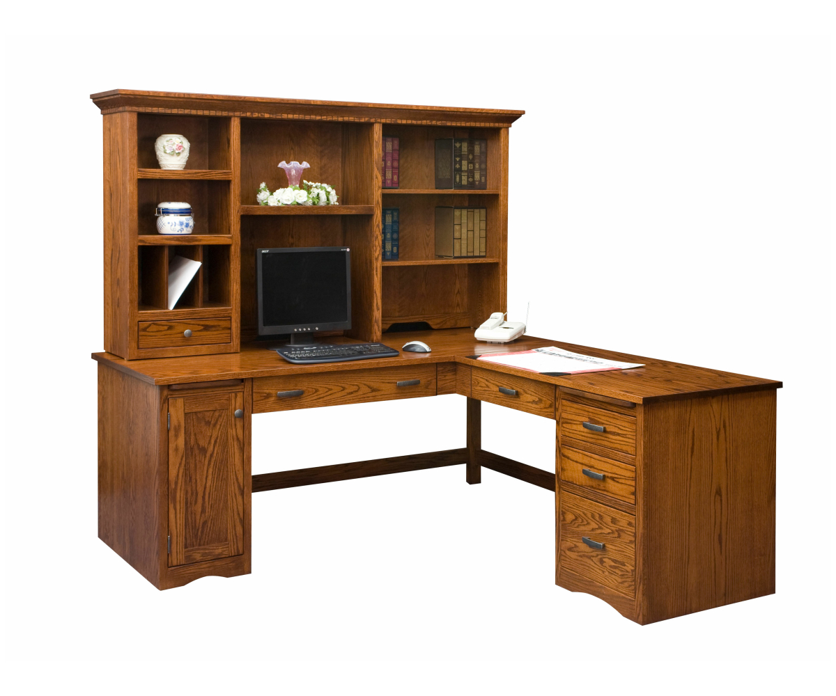 Mission Computer Desk - Amish Gallery of Manitoba