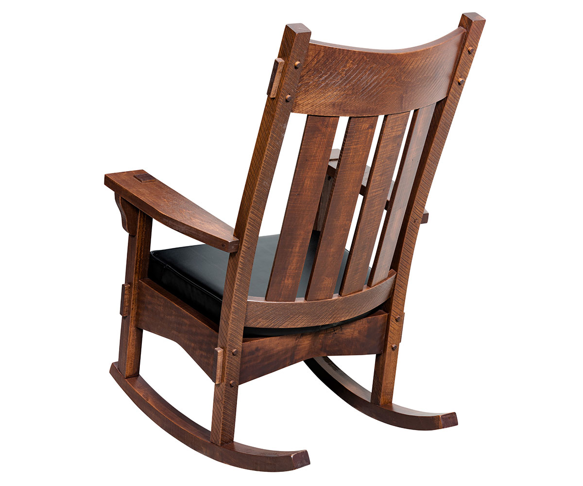 Houston Rocker (Rough Sawn) - Amish Gallery of Manitoba