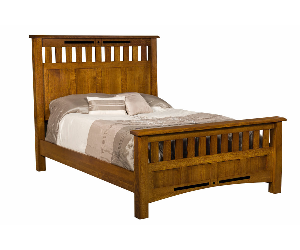 Bel Aire Slat Panel Bed - Amish Gallery of Manitoba