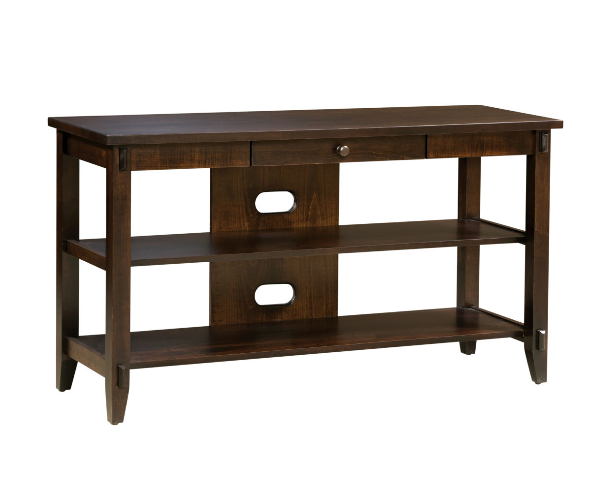 Bungalow Open TV Console - Amish Gallery of Manitoba