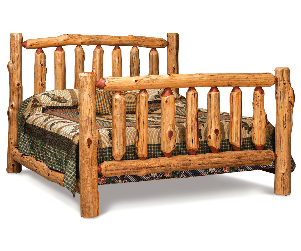 Extra High Red Cedar Bed - Amish Gallery of Manitoba