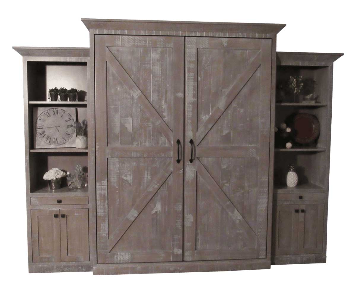 Rustic Barn Murphy Bed - Amish Gallery of Manitoba
