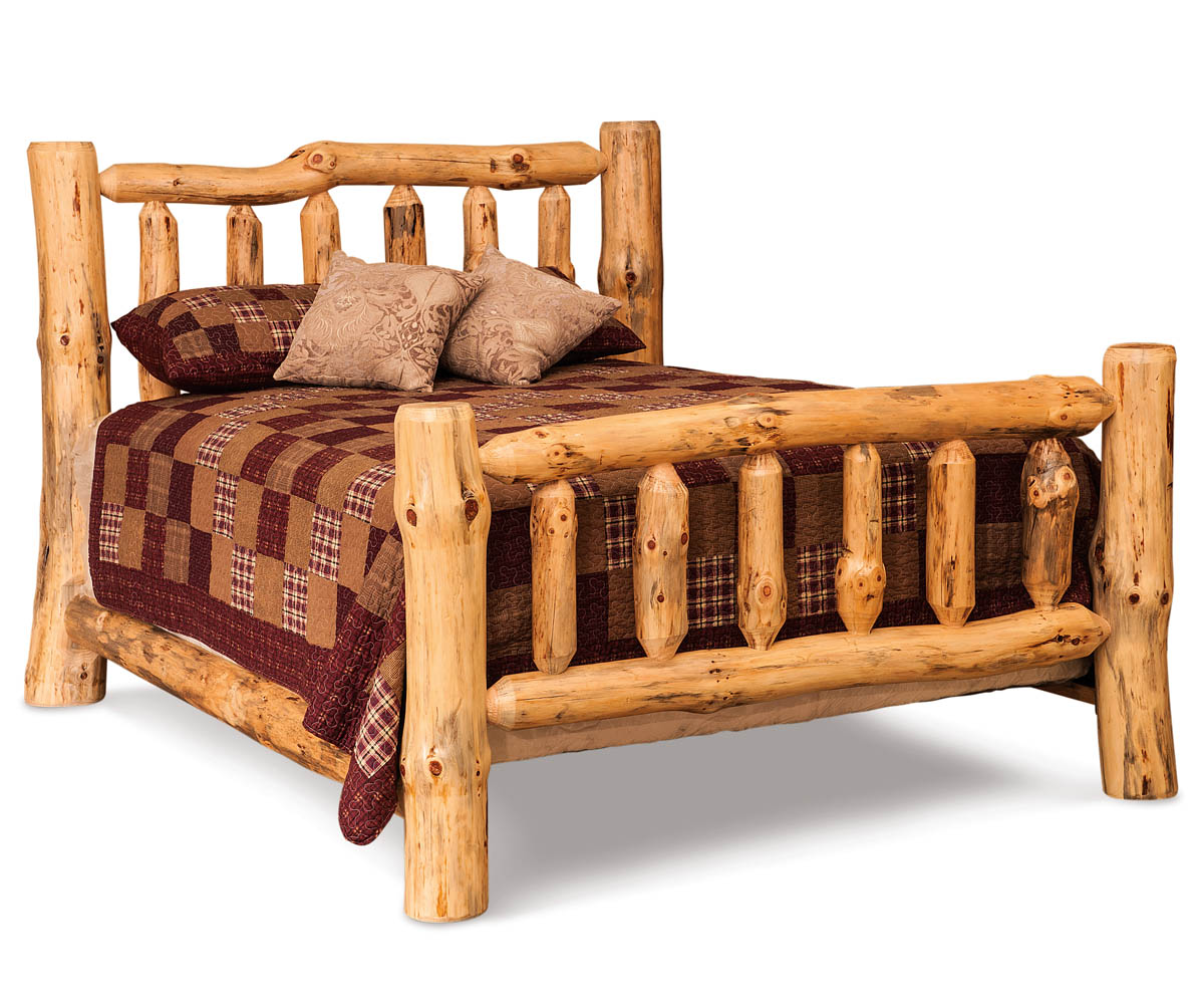 Rustic Pine Bed - Amish Gallery of Manitoba