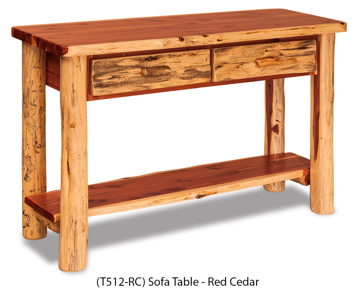 Sofa Table with Drawers - Amish Gallery of Manitoba